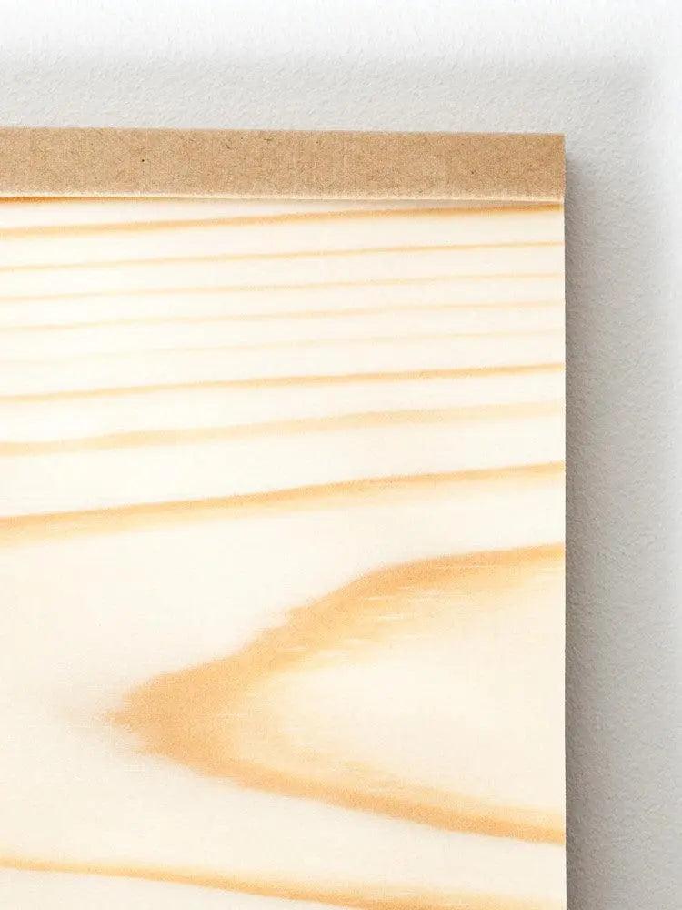 Wooden Memo Pad – Eco-Friendly Notepad, Natural Wood Finish